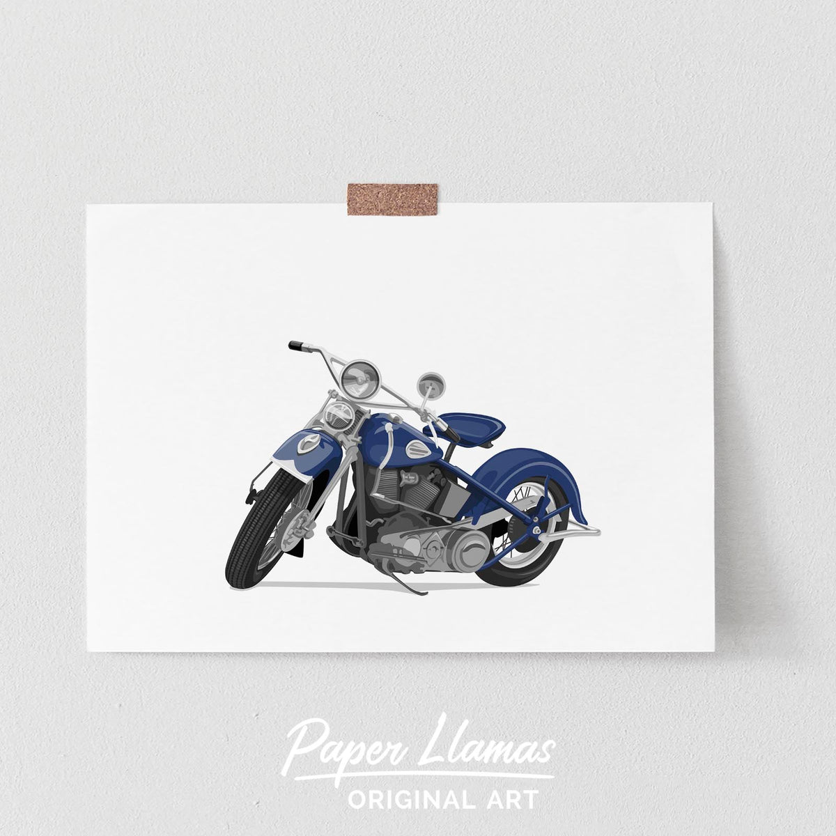 Retro Motorcycle boys nursery art, vintage children's car artwork ...