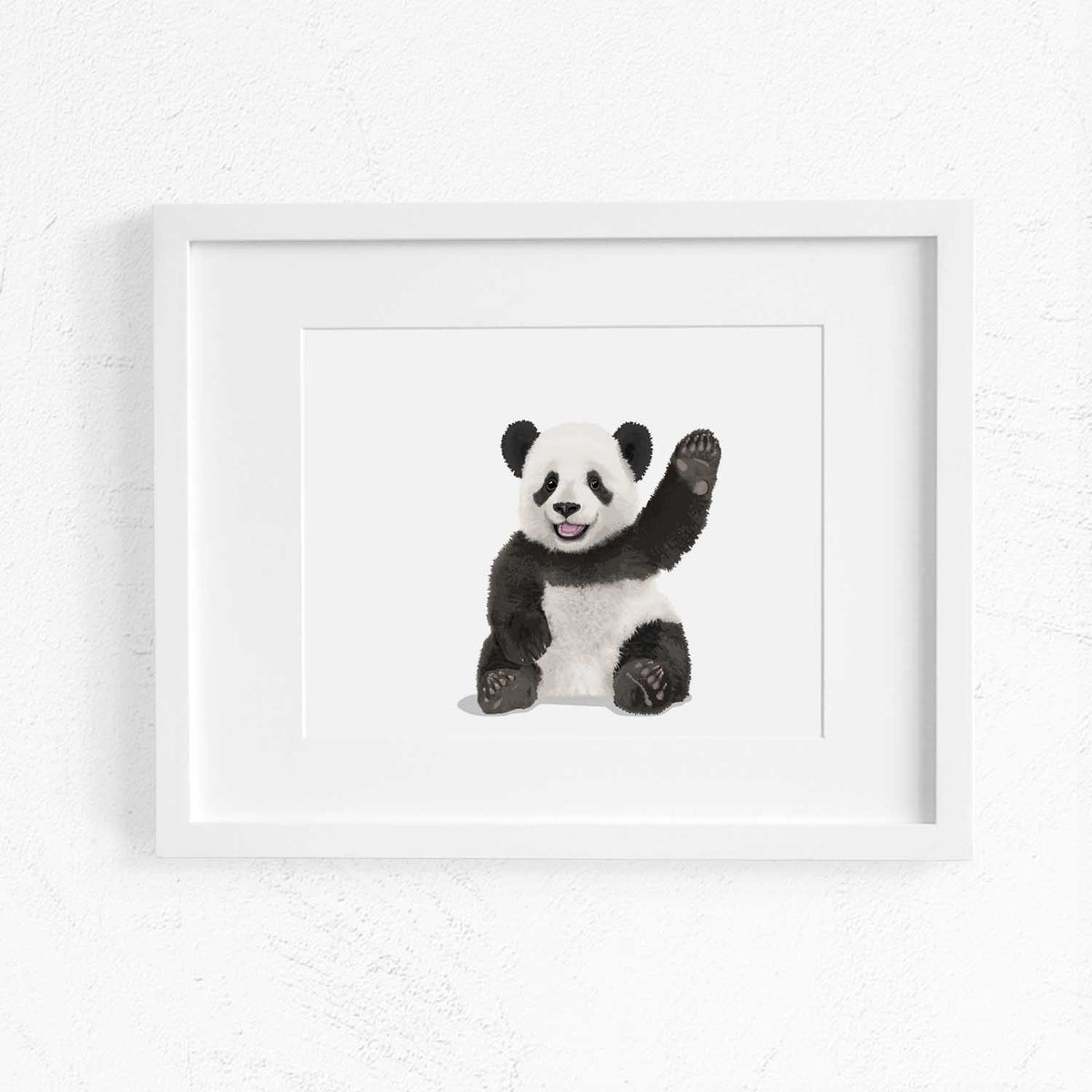 Panda art print, baby animal artwork from Paper Llamas