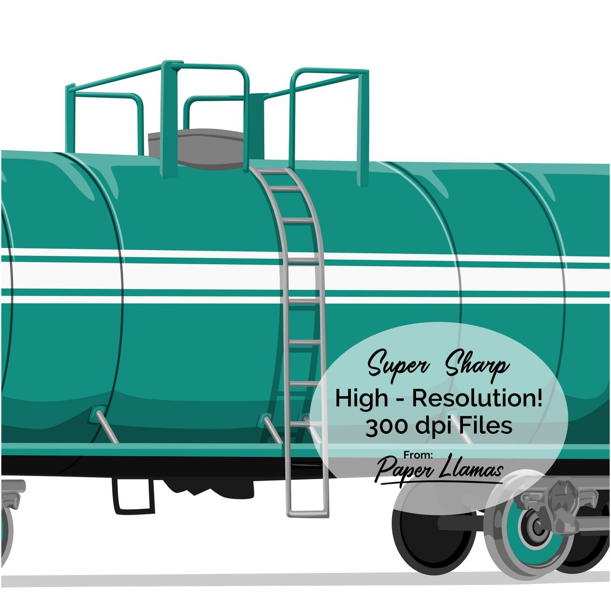 Tanker Car Printable – Paper Llamas